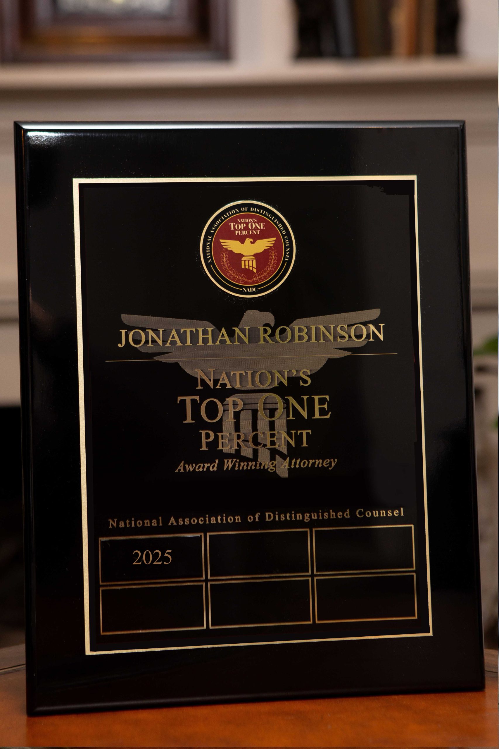 Commemorative Plaque | National Association of Distinguished Counsel